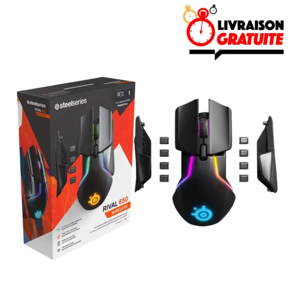 SteelSeries Rival 650 Wireless - Africa Gaming Maroc