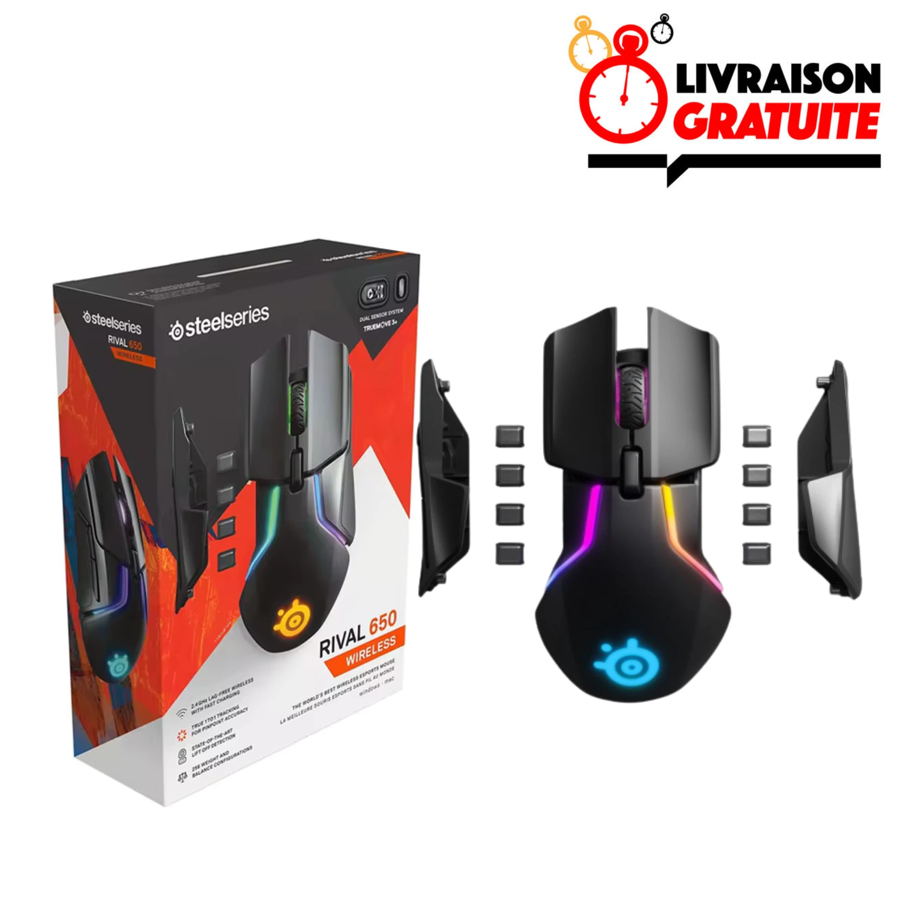 SteelSeries Rival 650 Wireless - PC GAMER MAROC – Gaming PC au Maroc